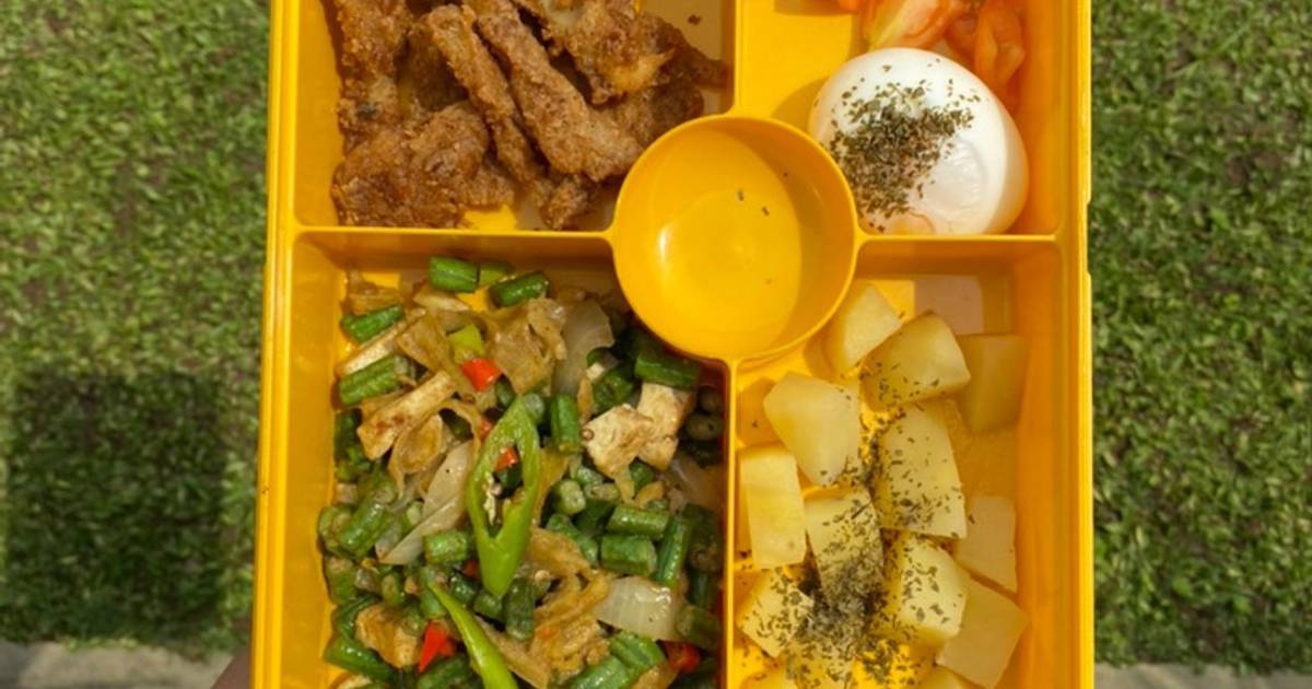Resep (Eat Clean Menu) Jamur Crispy + Tumis Kacang Panjang + Telur ...