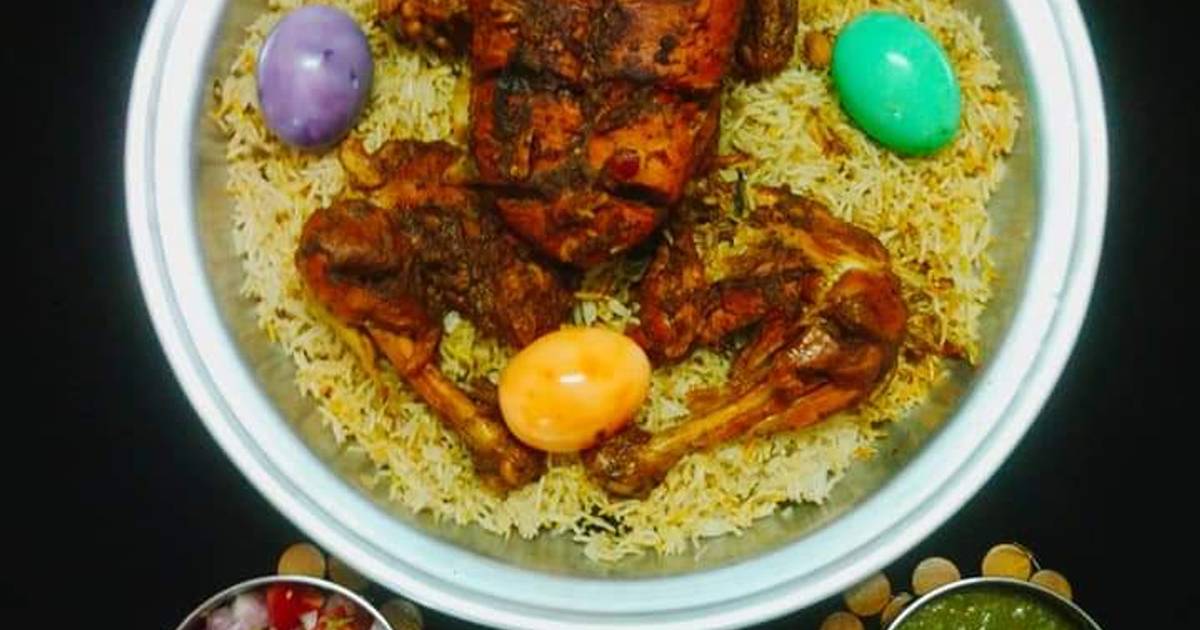 Arabian Chicken Mandi rice Recipe by Ñôôri Màlîk - Cookpad