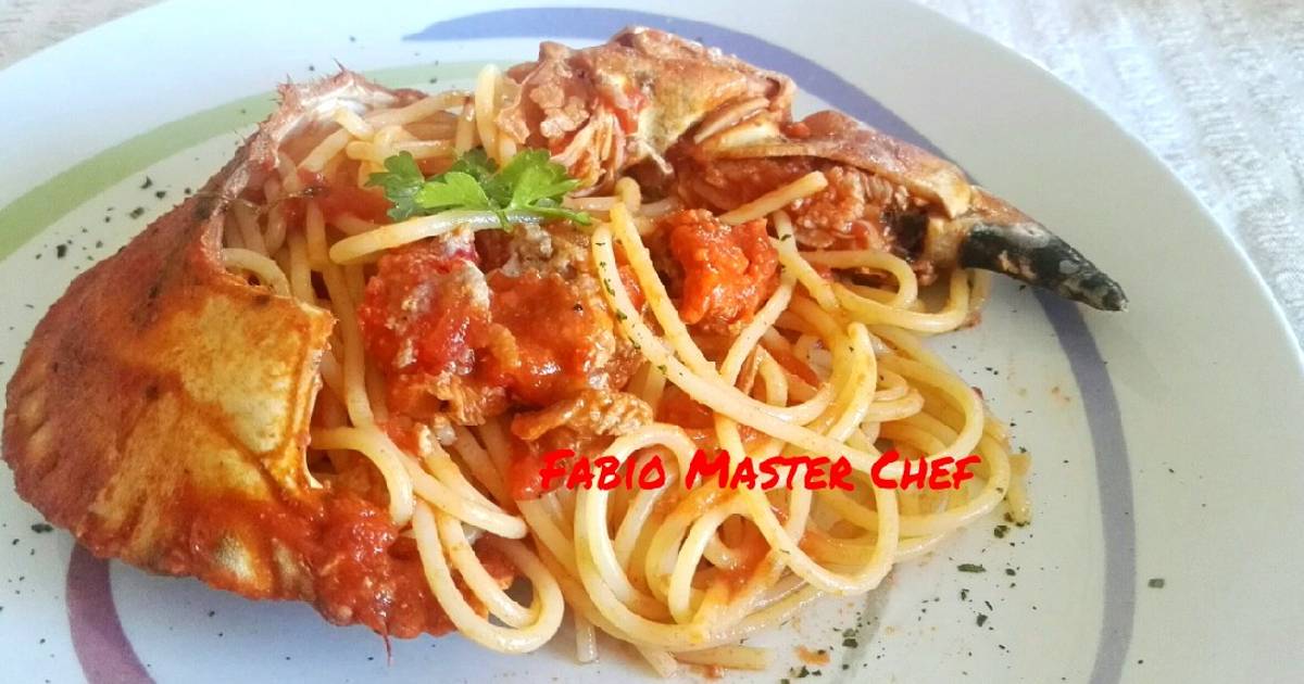 Ricetta Spaghetti con Granchio e Pomodorini Freschi di Fabio Del Buono ...