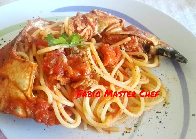 Ricetta Spaghetti con Granchio e Pomodorini Freschi di Fabio Del Buono ...