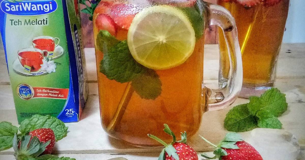 55 resep es strawberry mint enak dan mudah - Cookpad
