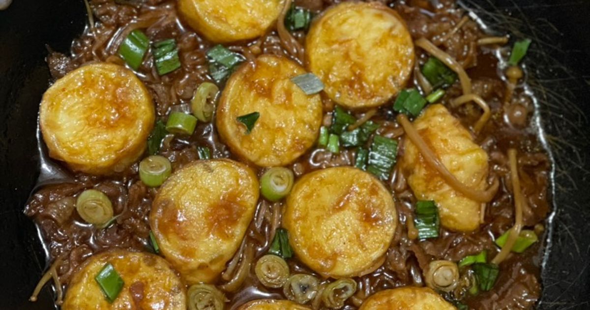 Resep enoki, beef slice, tofu rumahan enak dan mudah - Cookpad