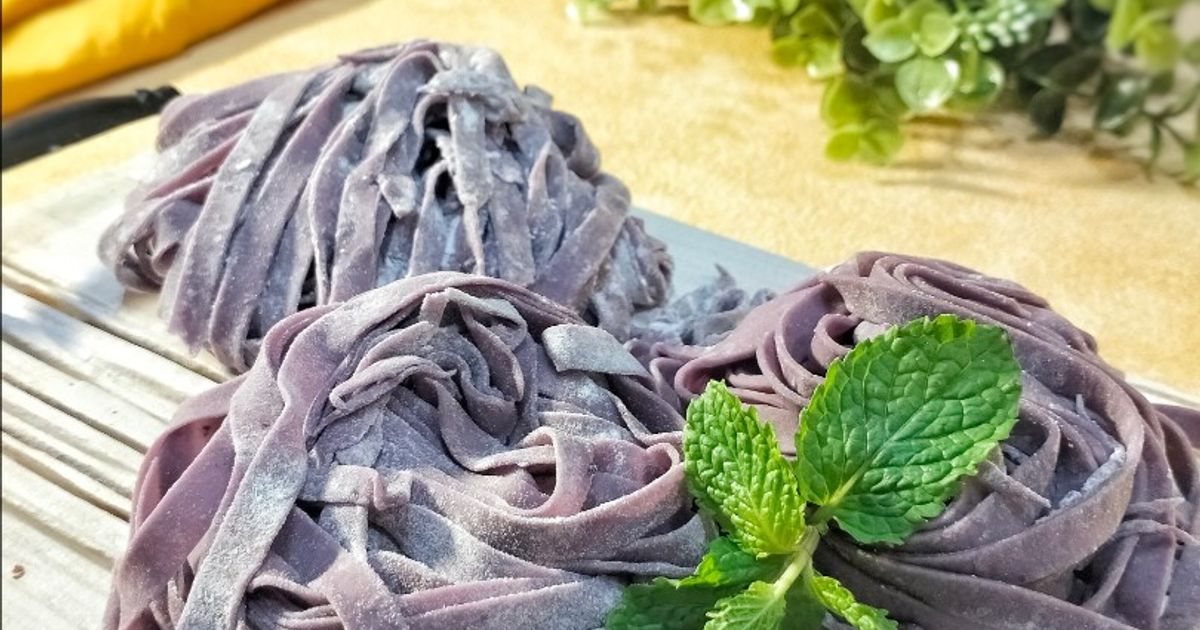 Resep Mie Ubi Ungu oleh Yenny Laurensia - Cookpad