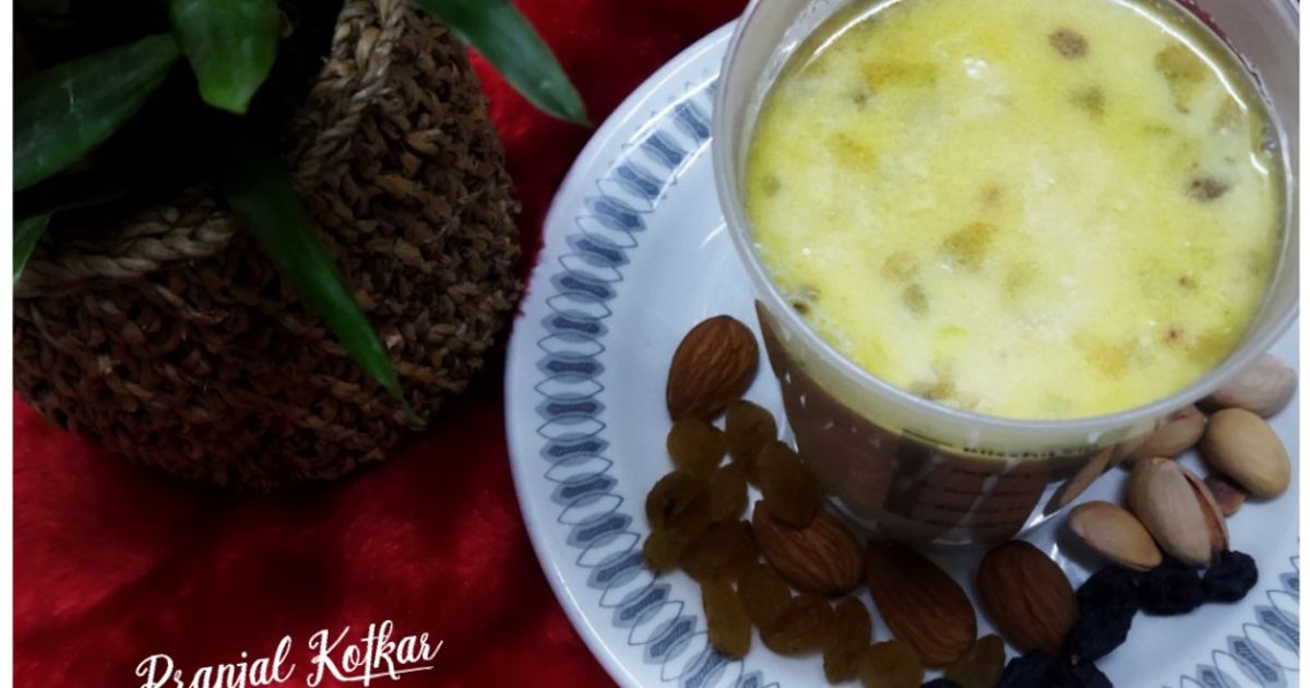 Kesar Dry Fruits Milk Recipe by Pranjal Kotkar - Cookpad