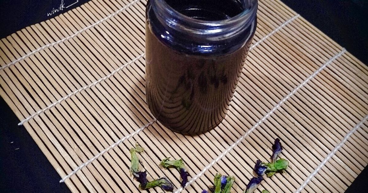 Resep Simple Syrup Bunga Telang oleh wiwik hendRiani - Cookpad