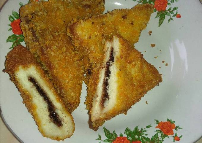 Resep Roti tawar goreng isi simple oleh Atun Mey - Cookpad