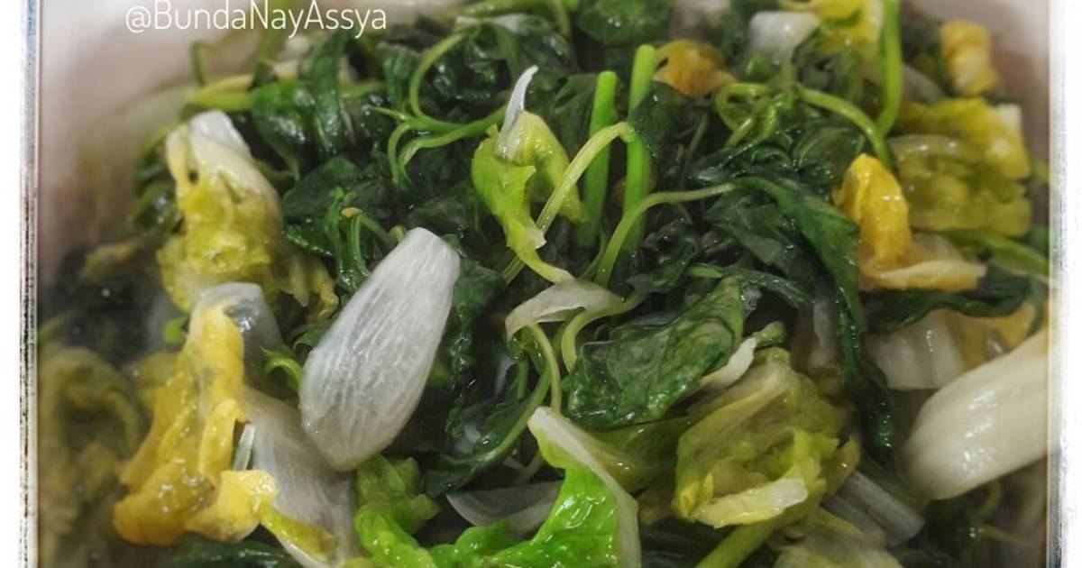 20 resep tumis bayam sawi putih enak dan mudah - Cookpad