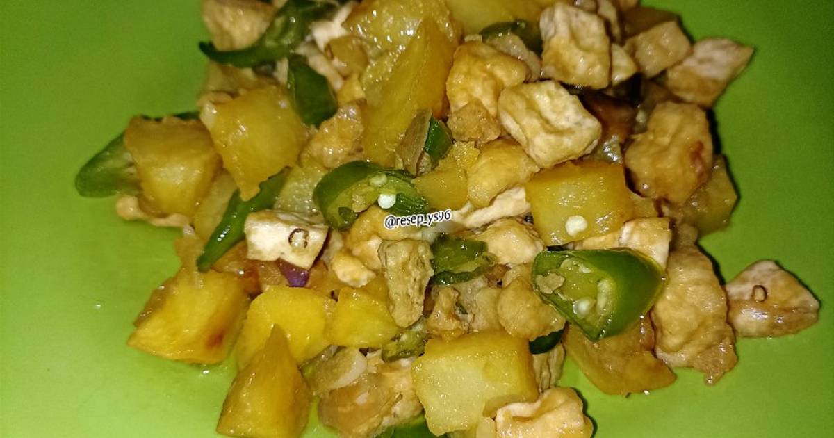 59 resep tumis tahu kentang cabe hijau enak dan mudah - Cookpad