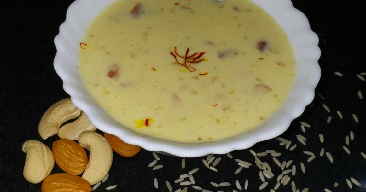 Dryfruit Kesar Phirni (Raj Bhog Flavoured) Recipe by Zarna B V - Cookpad