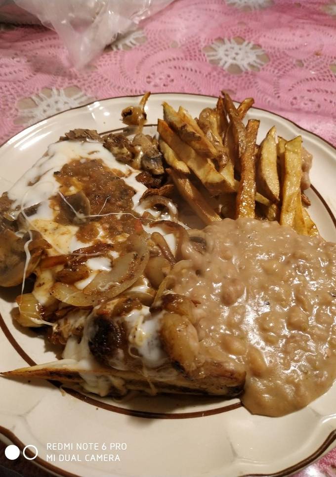 Chuleton de lomo Receta de Ever Tovar- Cookpad