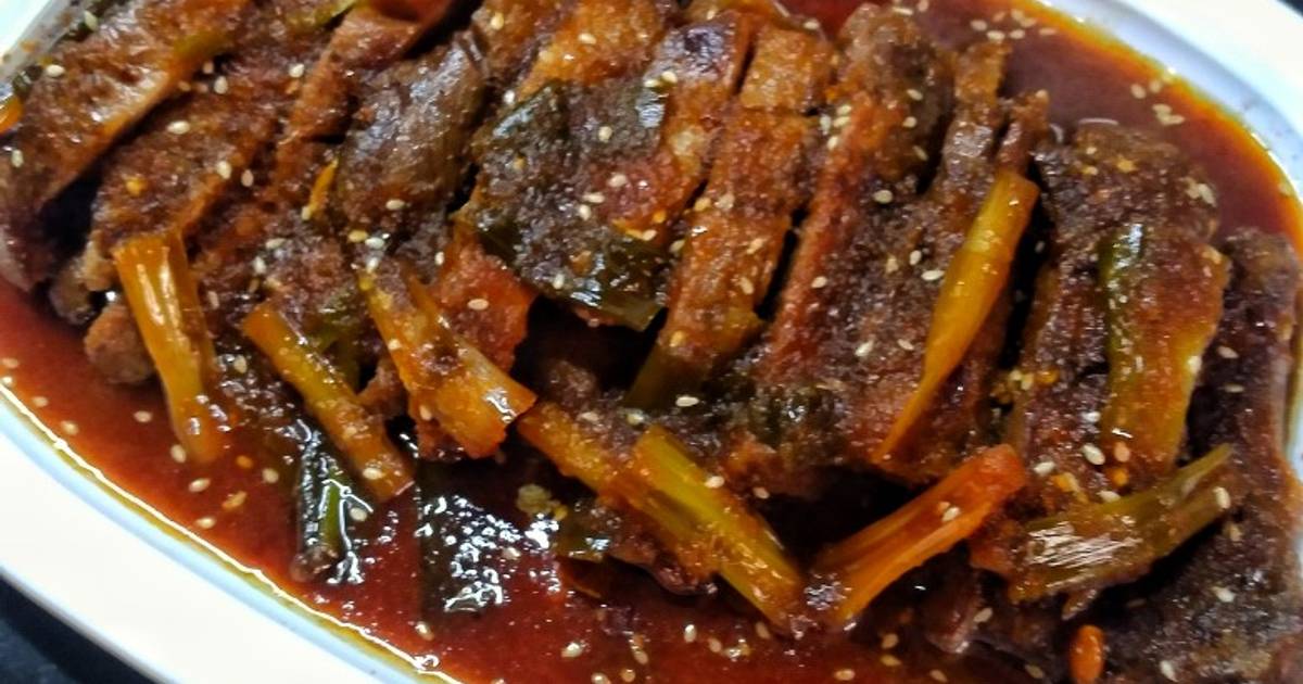 Resep Lidah Sapi Saus Jepang oleh Syally - Cookpad