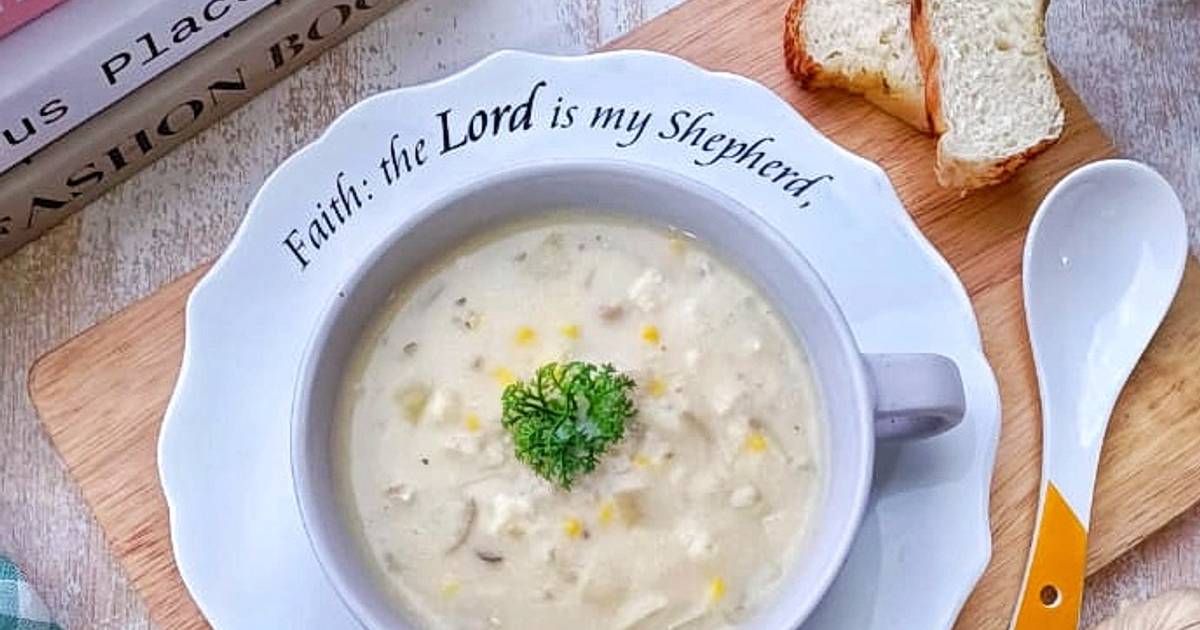 Resep Sup Krim Ayam Jagung oleh Ine Setiawati - Cookpad