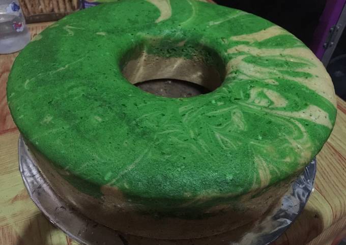 Resep Marmer cake pandan oleh Cindy Sunaryo - Cookpad