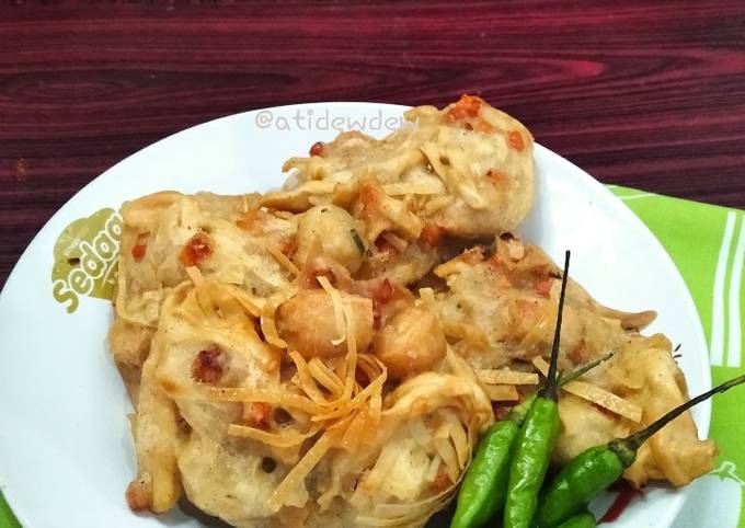 Resep *Bakwan Tahu Putih Kulit Pangsit* oleh ati dewanthi - Cookpad