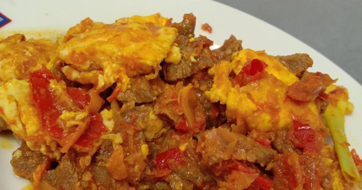 Resep Daging telur orak Arik pedas oleh Leora Singh - Cookpad