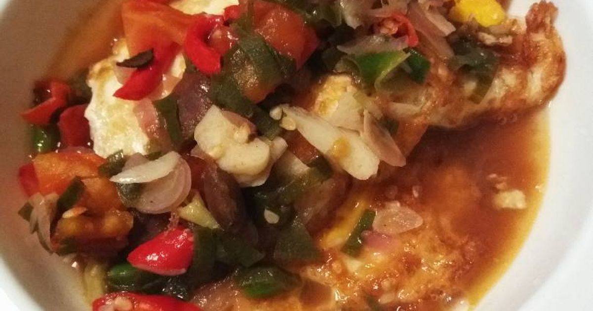 Resep Telor Ceplok Masak Asam oleh Rara Chan - Cookpad