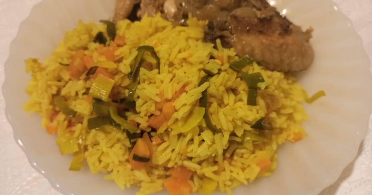 Arroz amarillo con verduras Receta de Javier Perez Gajardo- Cookpad