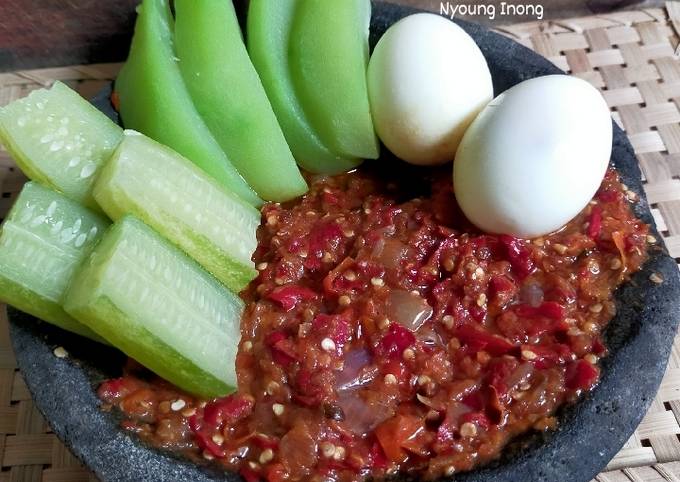Resep Sambal Gledek oleh Ika Mahendra Moenif - Cookpad
