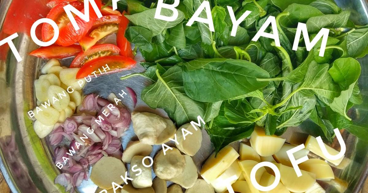 Resep Bening bayam bakso tofu oleh ewyn - Cookpad