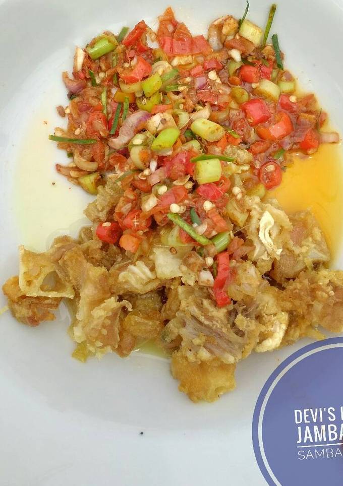 Resep Ikan jambal roti sambal matah oleh devisulastri sulastri - Cookpad