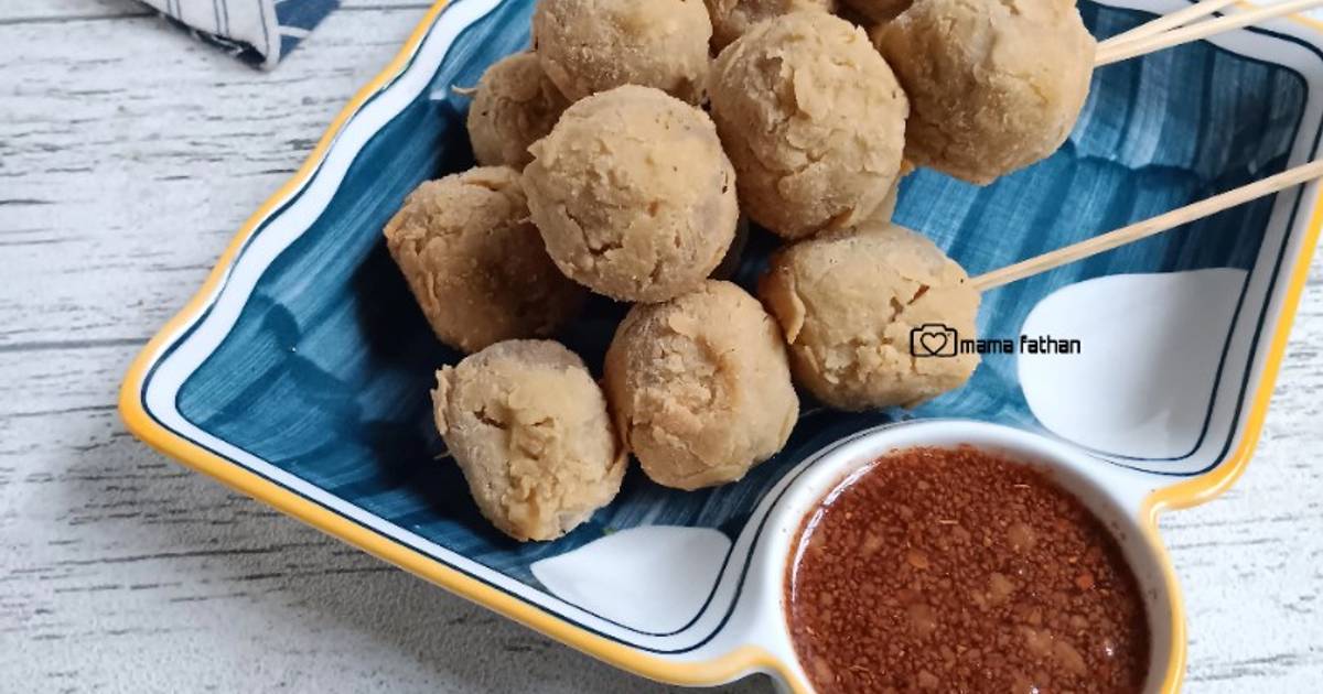 Resep Sate bakso crispy oleh Mama fathan - Cookpad