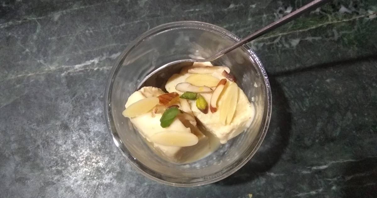 Badaam Ice Cream using biscuits Recipe by Santosh Verma - Cookpad