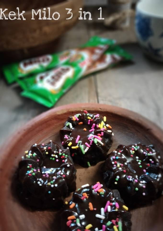 Resipi Kek Milo 3 in 1 oleh ani skmn - Cookpad