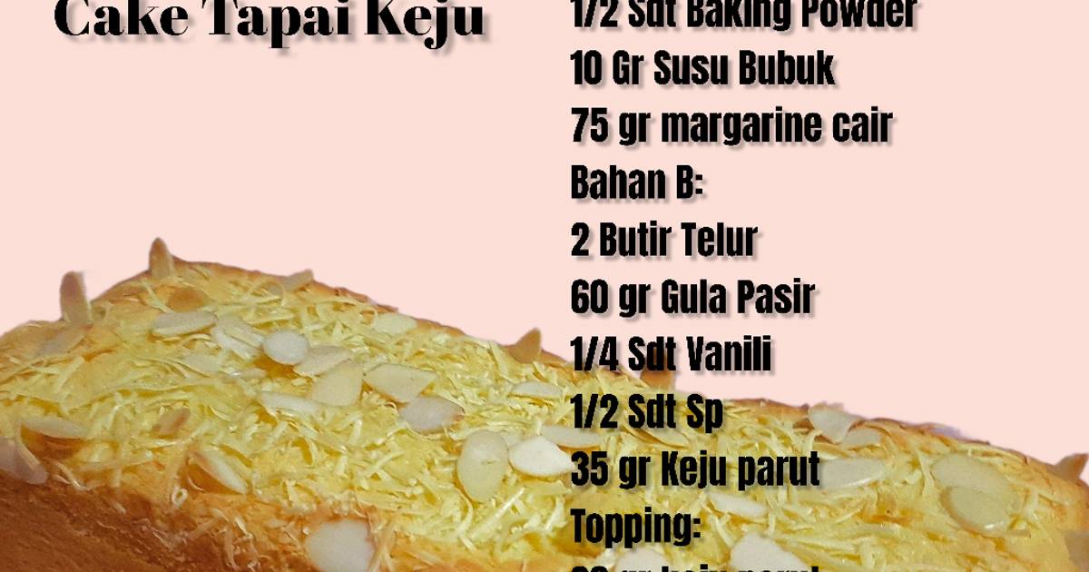 Resep Cake Tapai keju, ngeju banget oleh aDheL LhyNa - Cookpad