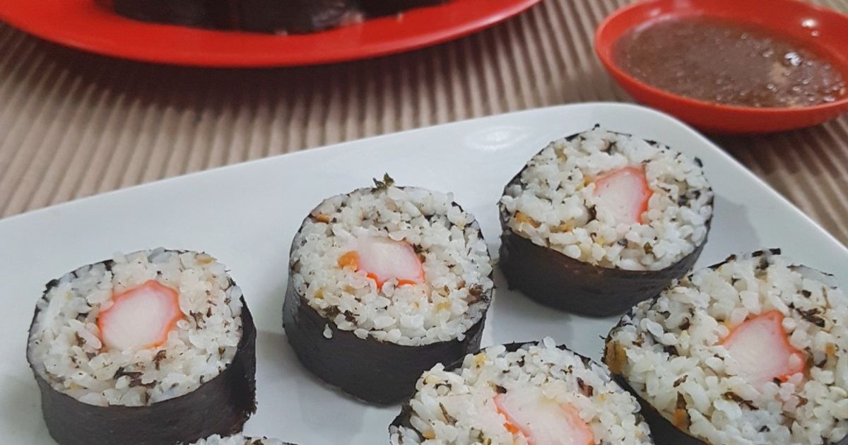Resep nasi gulung crab stik rumahan enak dan mudah - Cookpad