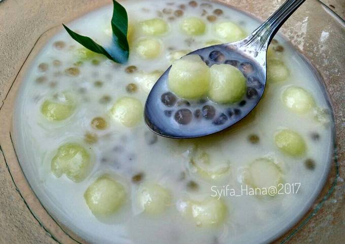 Resep Es melon sagu mutiara oleh Syifa_hana - Cookpad