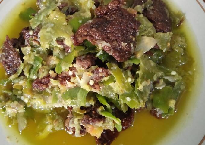 Resep Dendeng cabe hijau khas padang oleh Dina Mariana - Cookpad