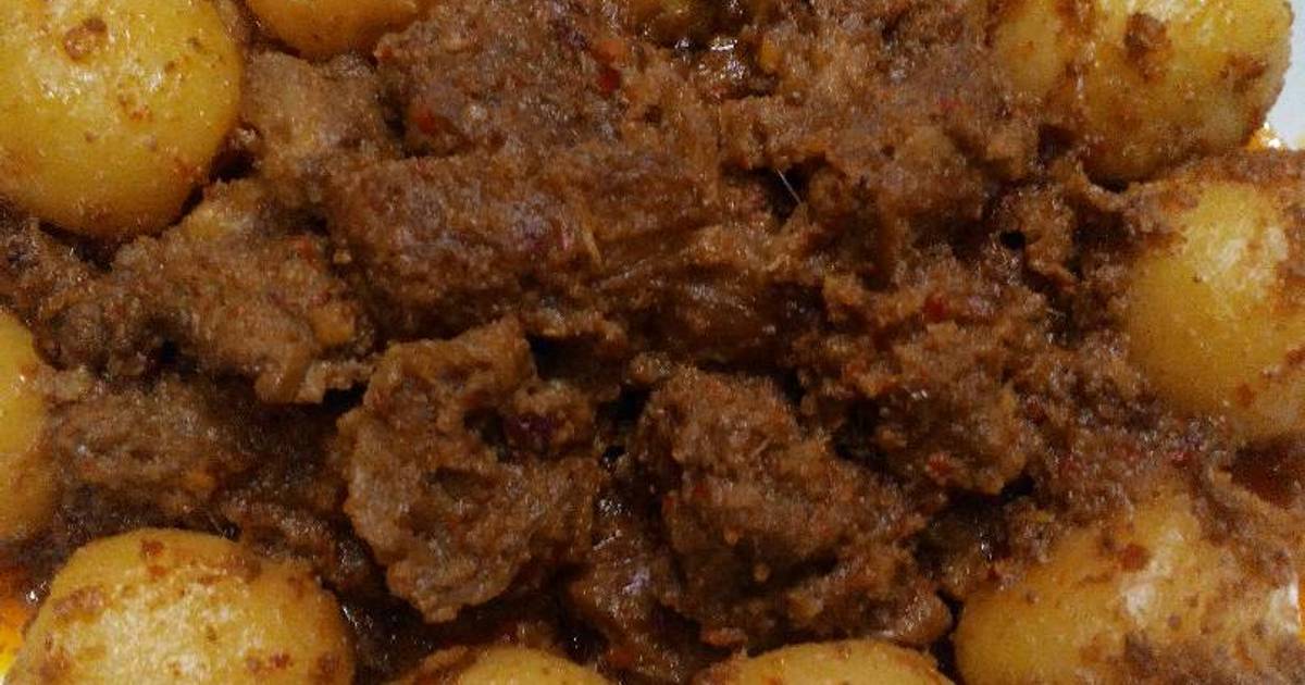 Resep Rendang Daging dan Kentang oleh Budhe Tri - Cookpad