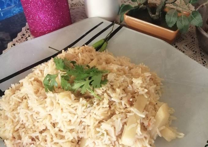 Finger chips rice Recipe by Zainab Aftab - Cookpad
