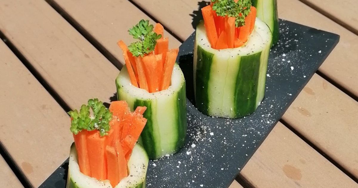 Timbale De Concombre Et Bâtonnet De Carottes de Alexis Leroux - Cookpad