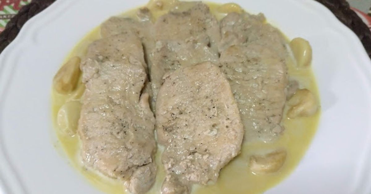 Cinta De Lomo En Salsa Al Ajillo Receta de VinoyMiel- Cookpad