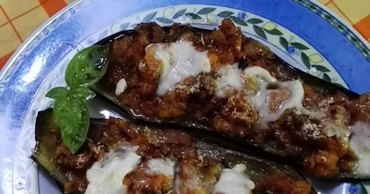 Ricetta Melanzane ripiene....mulignan a scarpon... :-) :-) di Bianca ...