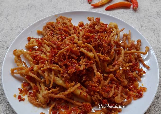 Resep Enoki Krispi Cabe Garam oleh Uci Mandasari - Cookpad