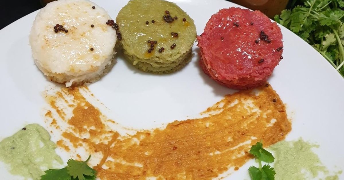 Colorful Idli Recipe by Visha Kothari - Cookpad