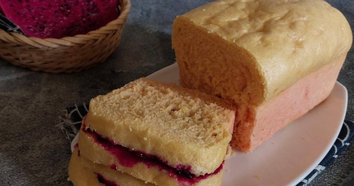 Resep Roti Kukus Selai Buah Naga oleh Dapur Bunda Daisy - Cookpad