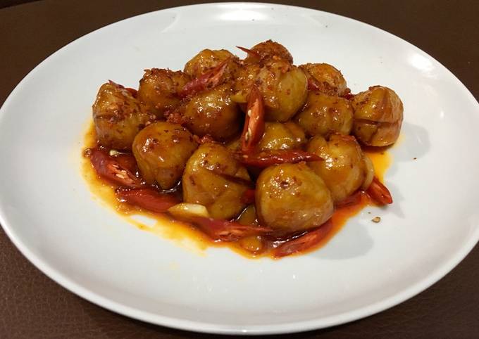 Resep Bakso Goreng Pedas Asam Manis oleh Opi Nurhidayah - Cookpad