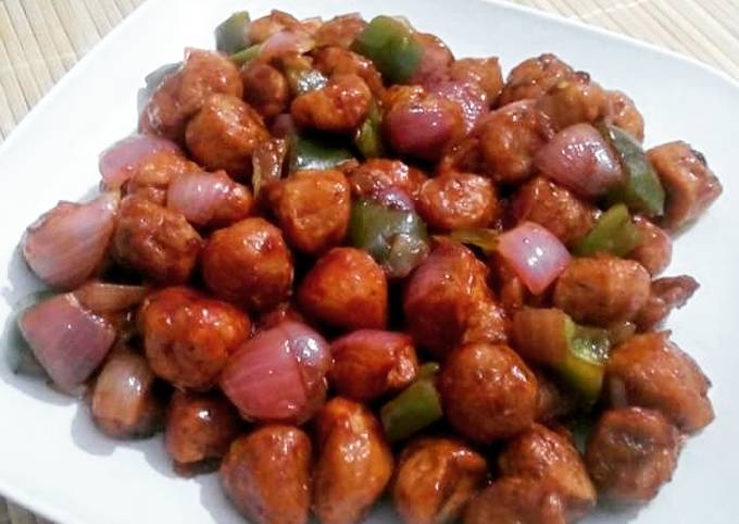 Chilly Soyabean Recipe by Prabhleen Kaur - Cookpad