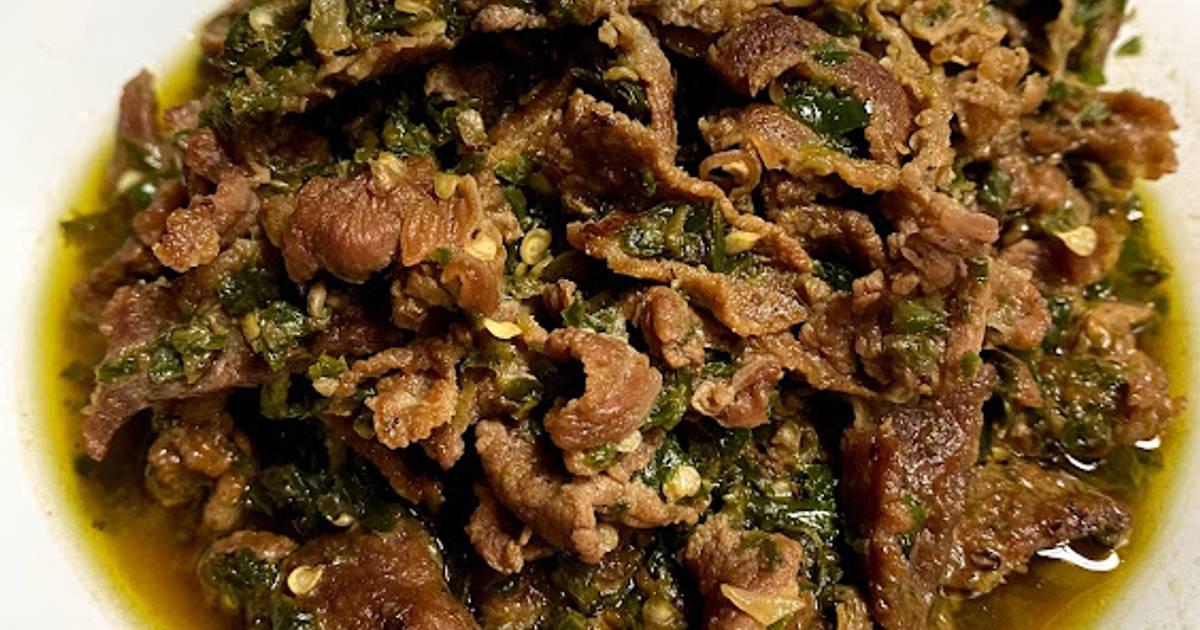 Resep Daging Sapi sambal ijo oleh Nhinie Tjong - Cookpad