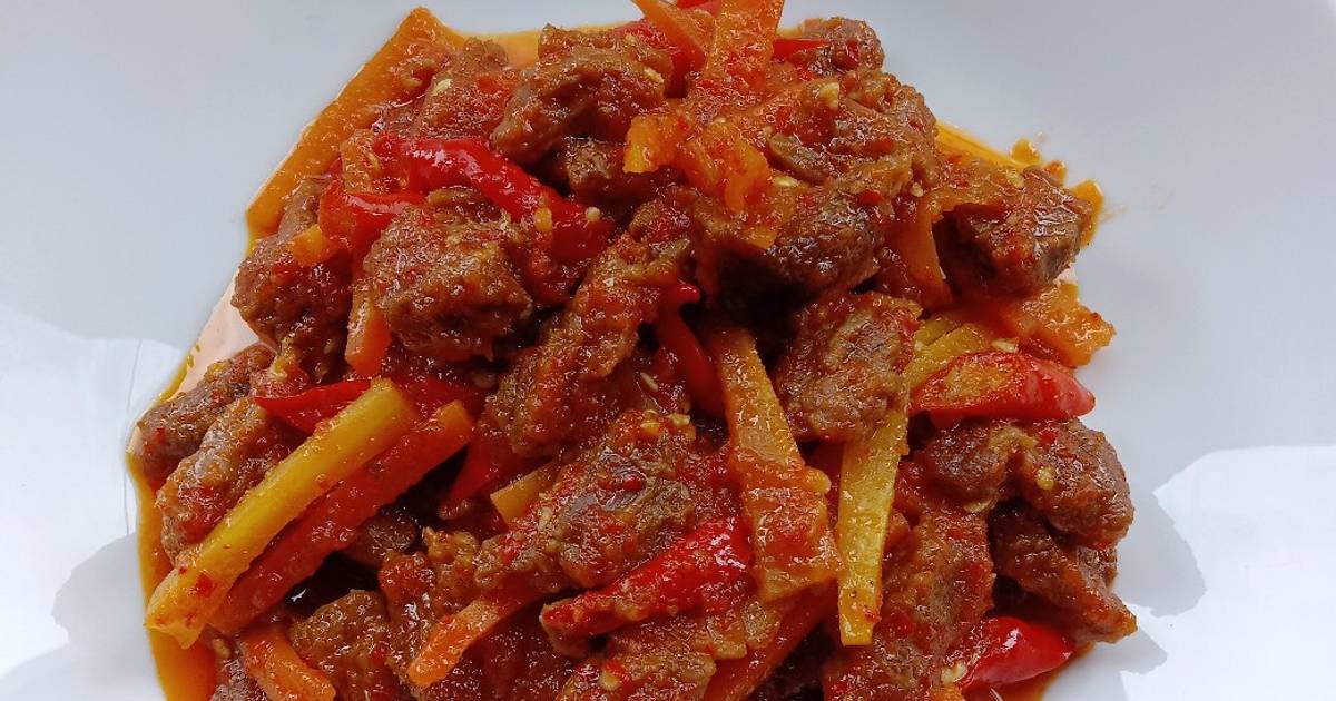 Resep Oseng Pedas Daging Sapi & Wortel oleh Rizka Emellia - Cookpad