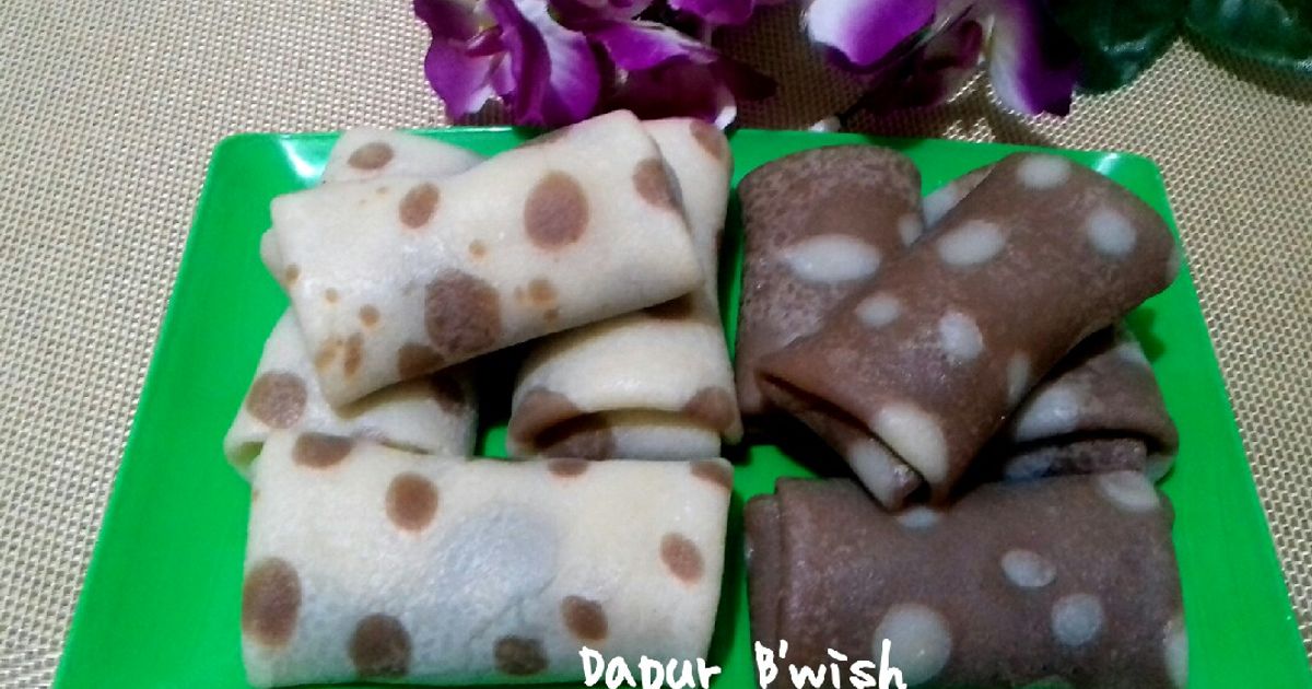 Resep Dadar Gulung Pilkadot Fla Coklat oleh Dapur B'wish - Cookpad