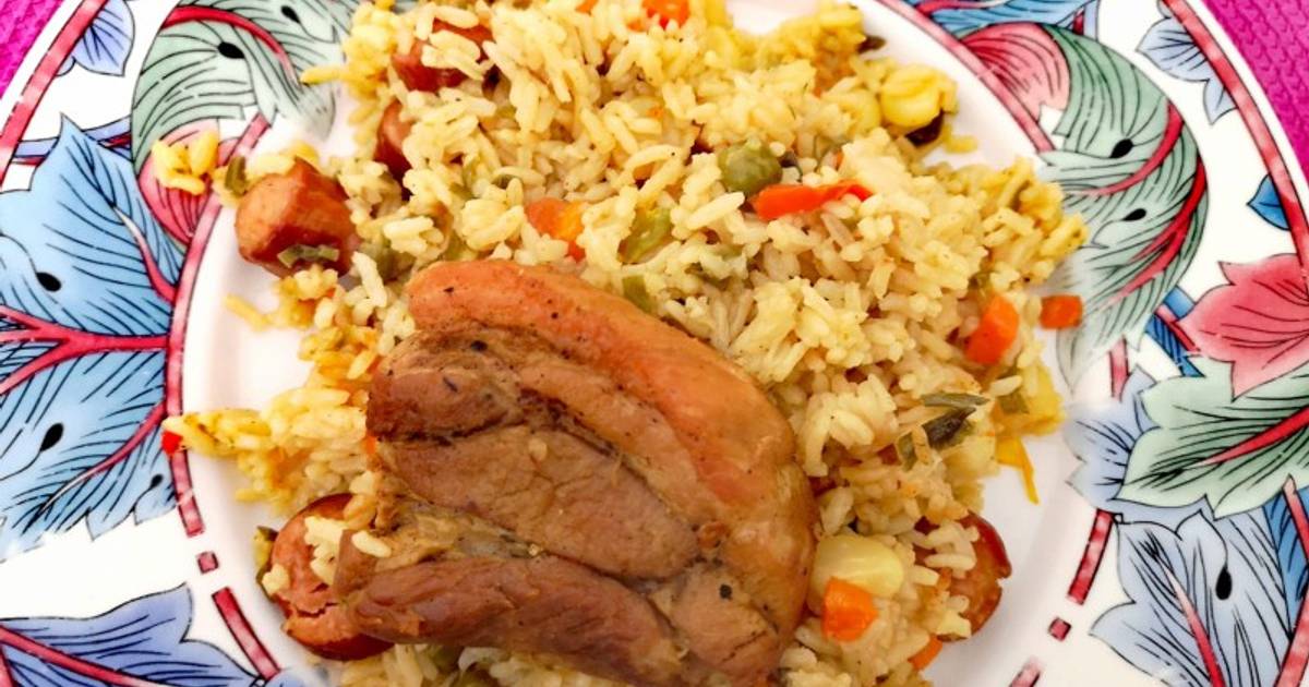 Arroz con chancho Receta de Rosa Repetto- Cookpad