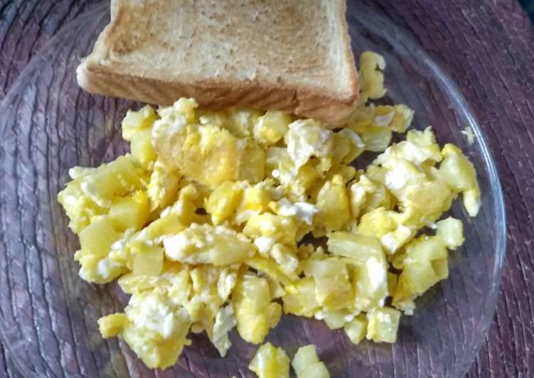 Huevo con papa Receta de Jann - Cookpad