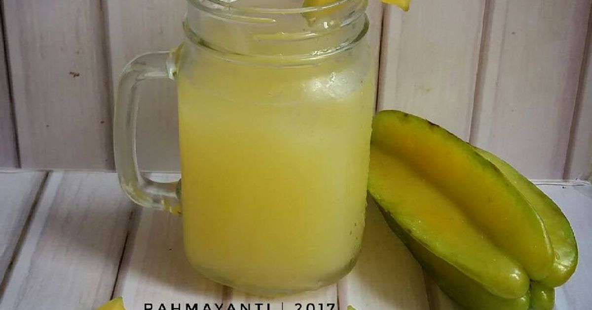 Resep juice belimbing gula rumahan enak dan mudah - Cookpad
