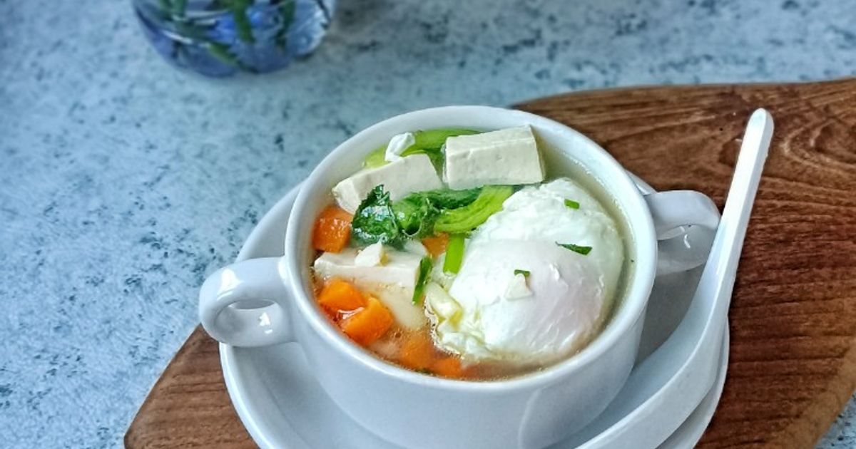 Resep sup selada tahu tanpa daging rumahan enak dan mudah - Cookpad