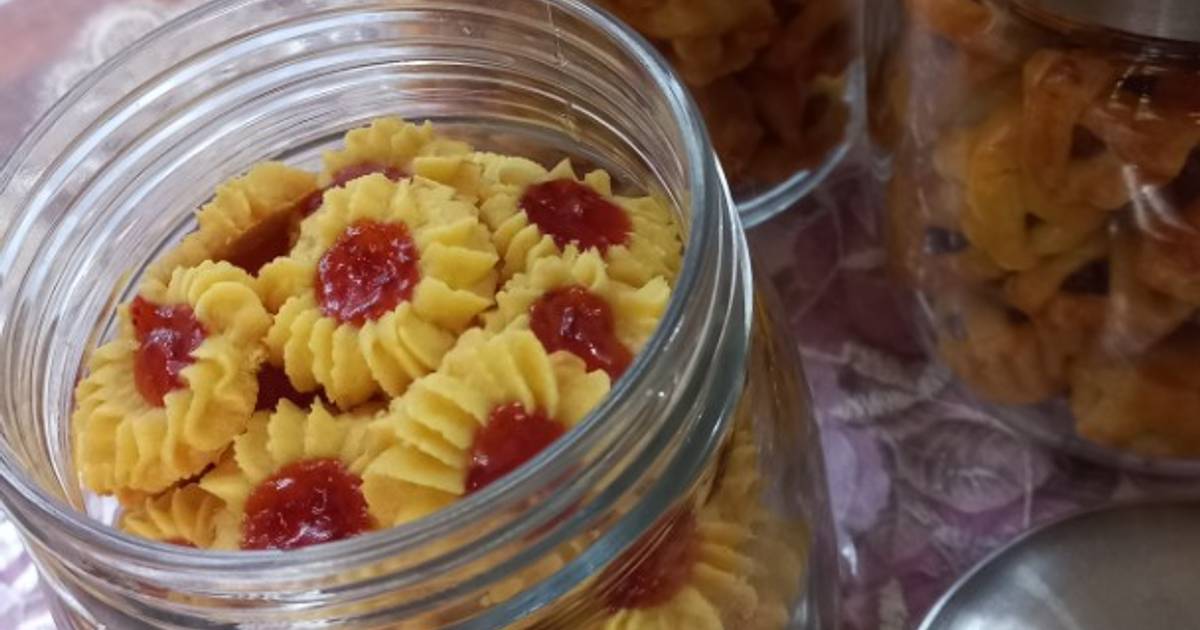 Resep Kue dahlia/semprit mawar oleh Bunda AlCle - Cookpad