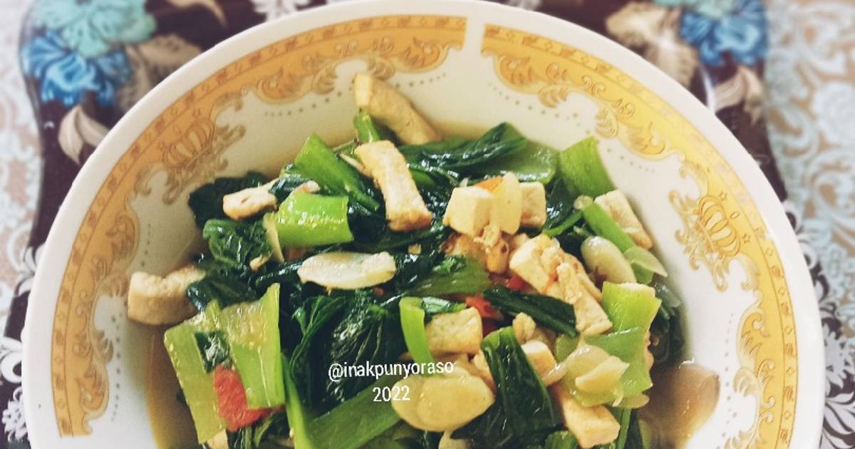 277 resep tumis sawi daging dan tahu putih enak dan mudah - Cookpad